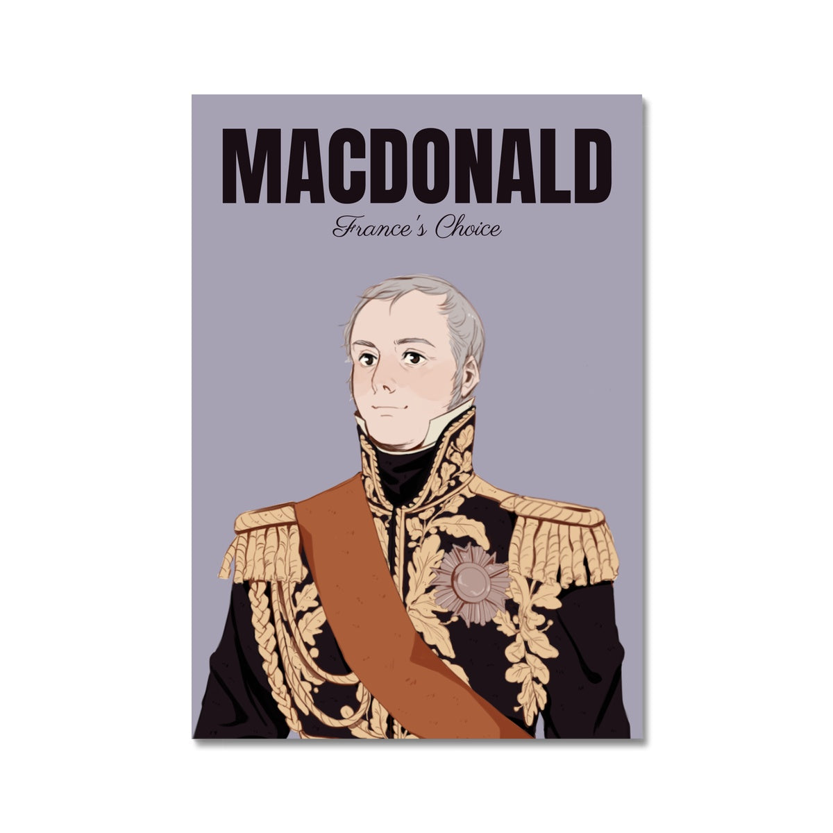 Marshal MacDonald Manga Style Art Print – Napoleonic Impressions