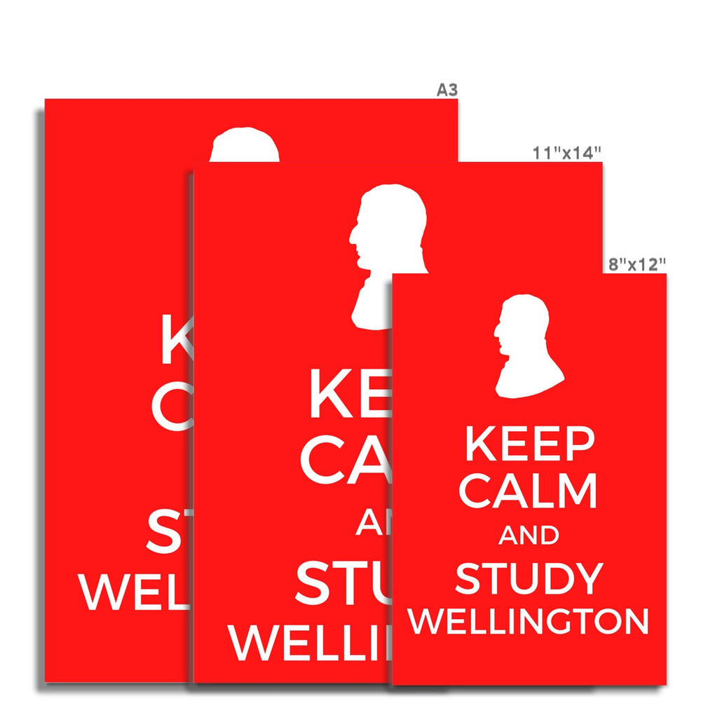 Keep Calm and Study Wellington Poster – Napoleonic Impressions